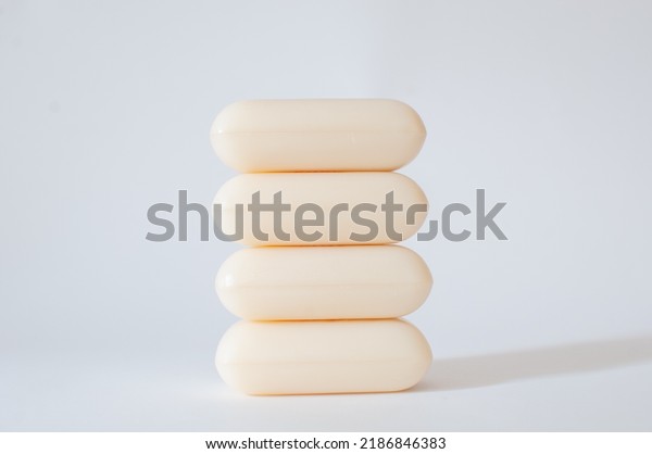 Soap Bricks Vertical Stack Four Natural Stock Photo 2186846383 ...
