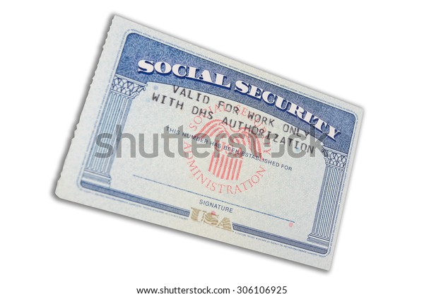 Social Security Card Stock Photo (Edit Now) 306106925