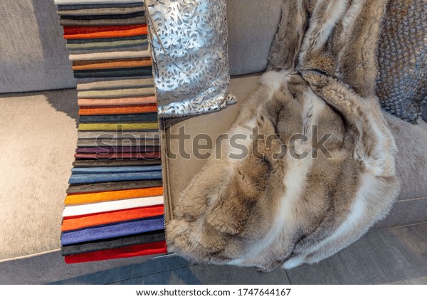 Sofa Color Chart Adjustable Sofa Fabric Stock Photo 1747644167 ...