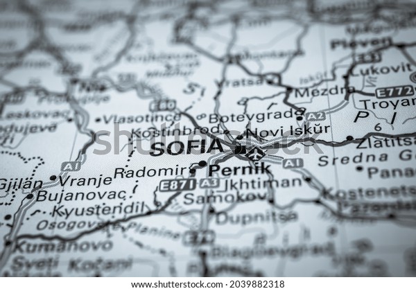 Sofia Europe Map Stock Photo 2039882318 | Shutterstock