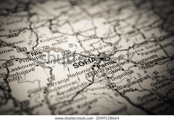Sofia Europe Map Stock Photo 2049538664 | Shutterstock