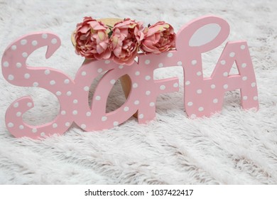 Sofia Nameplate Decor Stock Photo 1037422417 | Shutterstock