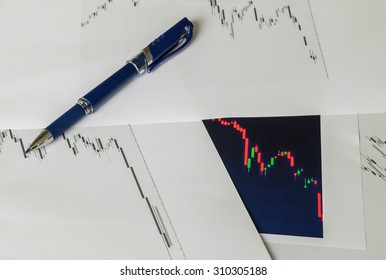 Soft Focus Graph Analysis Work Concept Stock Photo 310305188 | Shutterstock