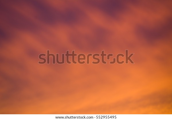 Soft Sunset Sky Background Gradient Orange Stock Photo 552955495 ...