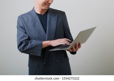 Software Developer Business Man Presenting Your Stock Photo 1554275222 ...