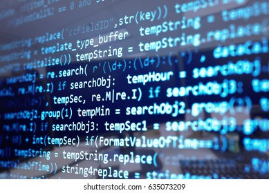 Software Developer Programming Code Abstract Computer Foto de stock 635073209 | Shutterstock