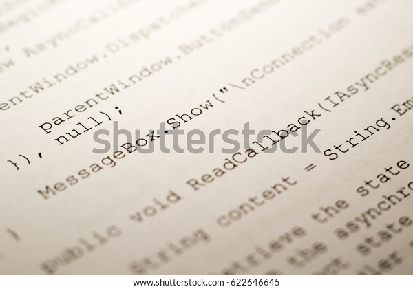 Software Development Csharp C Net Code 스톡 사진 622646645 | Shutterstock