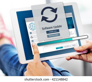Software Update Installation Upgrade Data Concept Stock Photo 421148842 ...