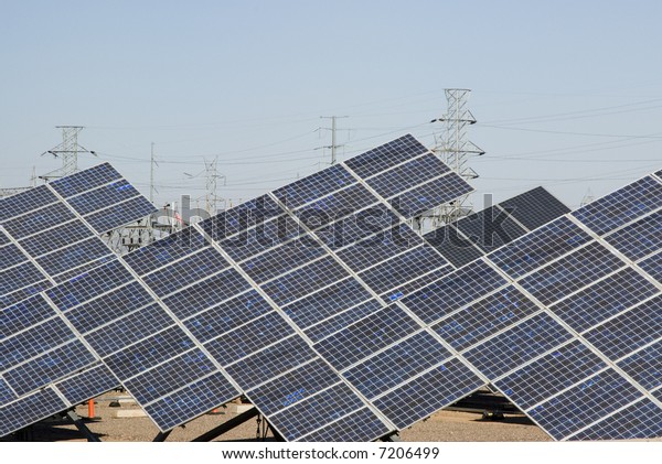 Solar Array Solar Research Center Phoenix Stock Photo 7206499 ...