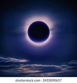 Solar Eclipse Center Sky Enveloped Deep AI 생성 이미지 2433090545 | Shutterstock