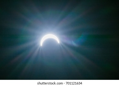 Solar Eclipse Lights Effects Backgrounds Stock Photo 701121634 ...