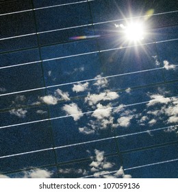 Broken Burned Through Solar Panel Caught Stock Photo (Edit Now) 1390358633