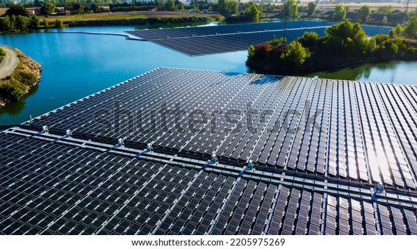 Solar Panel Mounting Structure Installation This Stock Photo 2205975269 ...