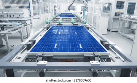 Solar Panel Production Process Modern Bright Stock Photo 2178389605 ...