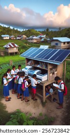 Solar Powered Epson Printer Deployed Remote AI-generated image ...