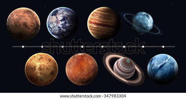 Solar System Planets Pluto Sun Highest Stock Photo (Edit Now) 347983304