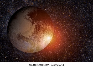 Solar System Pluto Dwarf Planet Kuiper 스톡 사진 652725211 | Shutterstock