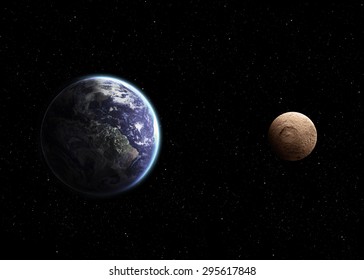 Solar System Real Scale Objects Elements Stock Photo 295617848 ...