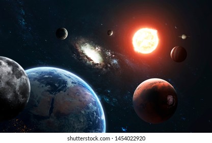 Solar System Sun Elements This Image Stock Photo 1454022920 | Shutterstock