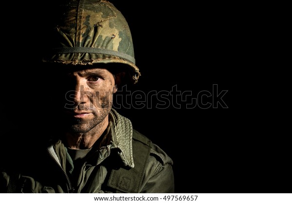 Soldier Shadow Stock Photo (Edit Now) 497569657