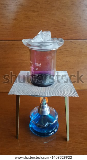 Solid Iodine Sublimation Flushing Experiment Stock Photo (Edit Now ... Solid Iodine Sublimation Flushing Experiment Stock Photo (Edit Now ...