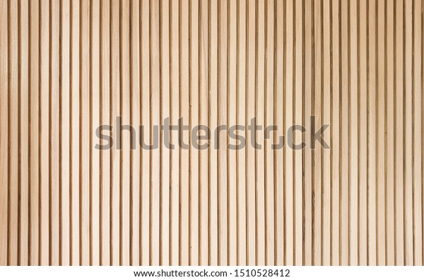 Solid Wooden Battens Wall Pattern Background Stock Photo (Edit Now ...