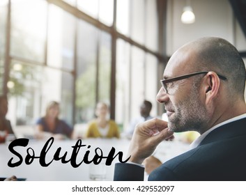 Solution Decision Discovery Improvement Solve Concept Stock Photo ...