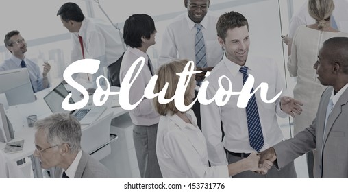 Solution Decision Discovery Improvement Solve Concept Stock Photo ...