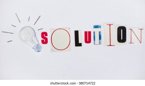 Solution Light Bulb Stock Photo 380714722 | Shutterstock