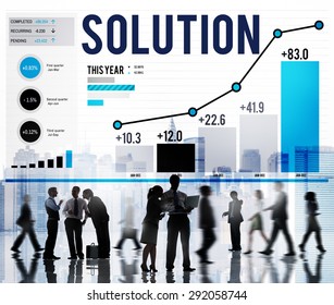 Solution Solve Strategy Success Improvement Concept Stock Photo ...