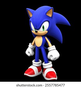 Sonic Hedgehog Pointing imagem gerada por IA 2569804323 | Shutterstock