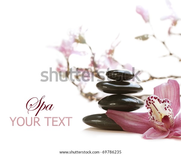 Spa Border Over White Stock Photo (Edit Now) 69786235