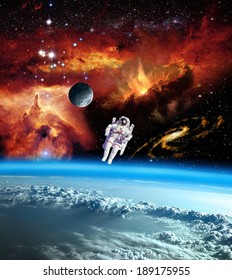 Space Landscape View Earth Elements This Stock Photo (Edit Now) 189175961