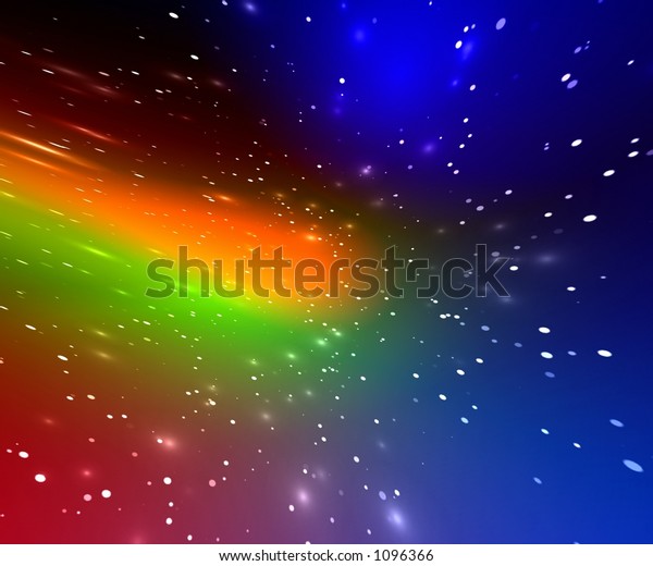 Space Rainbow Meteor Stock Photo 1096366 | Shutterstock