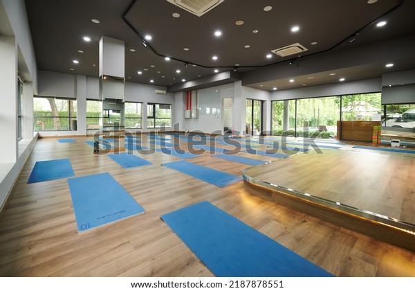 Spacious Dance Studio Big Windows Small Stock Photo 2187878551 ...