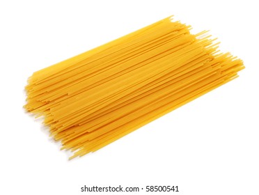 Spaghetti Yellow Pasta Ready Cooking Isolated Stock Photo 605033348 ...