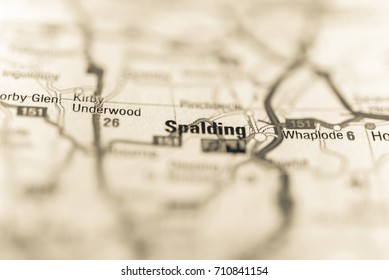 Spalding On Map Stock Photo 710841154 | Shutterstock