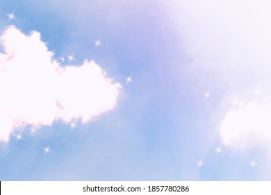 Sparkle Cloud Light Blue Background Image Stock Photo 1857780286 ...