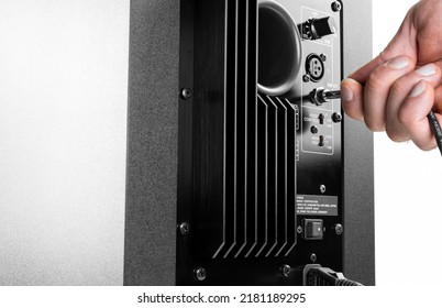 Speaker Insert Jack Into Amplifier Stock Photo 2181189295 | Shutterstock