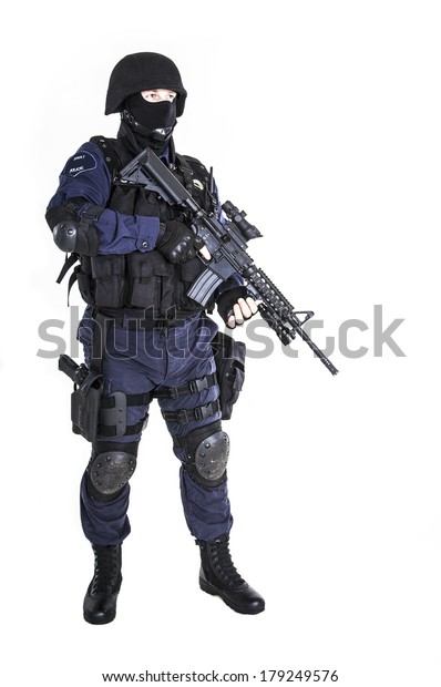 Special Weapons Tactics Swat Team Officer Stock Photo (Edit Now) 179249576 Special Weapons Tactics Swat Team Officer Stock Photo (Edit Now) 179249576