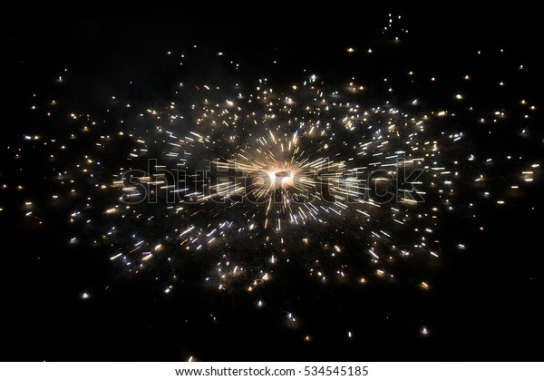 Spinning Cracker Dark Background Stock Photo 534545185 | Shutterstock