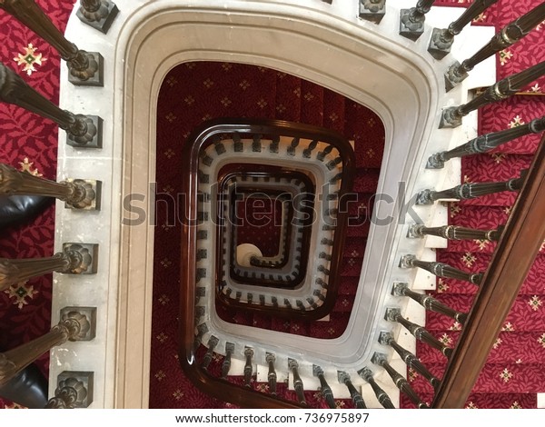 Spiral Staircase Looking Down Stock Photo 736975897 | Shutterstock