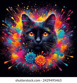 Generate AI Splatter paint Styles with Shutterstock's AI Image Generator