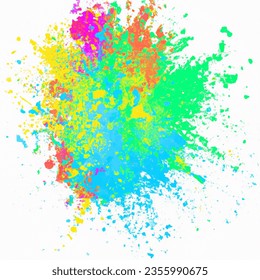 Splatter Paint Vector-style Image Path Showing AI-generated image ...