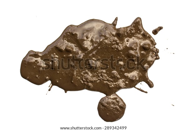 Splattered Mud Drip Pattern On White Stock Photo 289342499 | Shutterstock