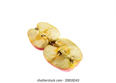 Split Apple Isolated On White Background Stock Photo 20818243 ...