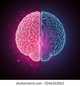 Split Brain Show Traditional Ai Network AI-generated image 2546266063 ...