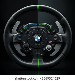 Split Racing Steering Wheel Down Middle AI-generated image 2569524549 ...
