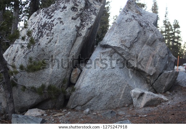 Split Rock Formation Stock Photo (Edit Now) 1275247918
