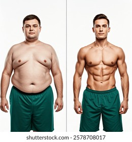Split Screen Portrait Same Person Transformation AI-generated image ...